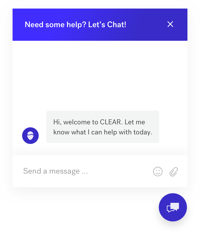 We're Here to Help | Support | CLEAR